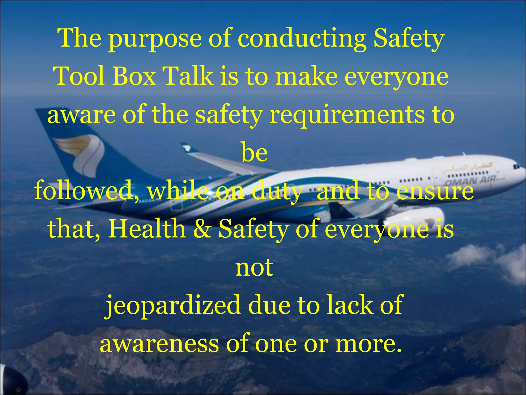 Safety Tool Box Talk | PPS