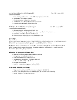 Arthur Bradley Resume | PDF