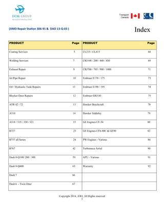 AWI Repair Maintenance capabilities Catalog 2015 | PDF