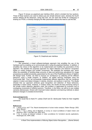 A Real-Time Implementation of Moving Object Action Recognition System Based on Motion Analysis ...