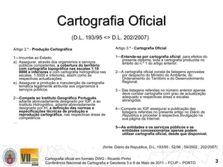 CNCG 2011: Cartografia Oficial em formato DWG | PPT