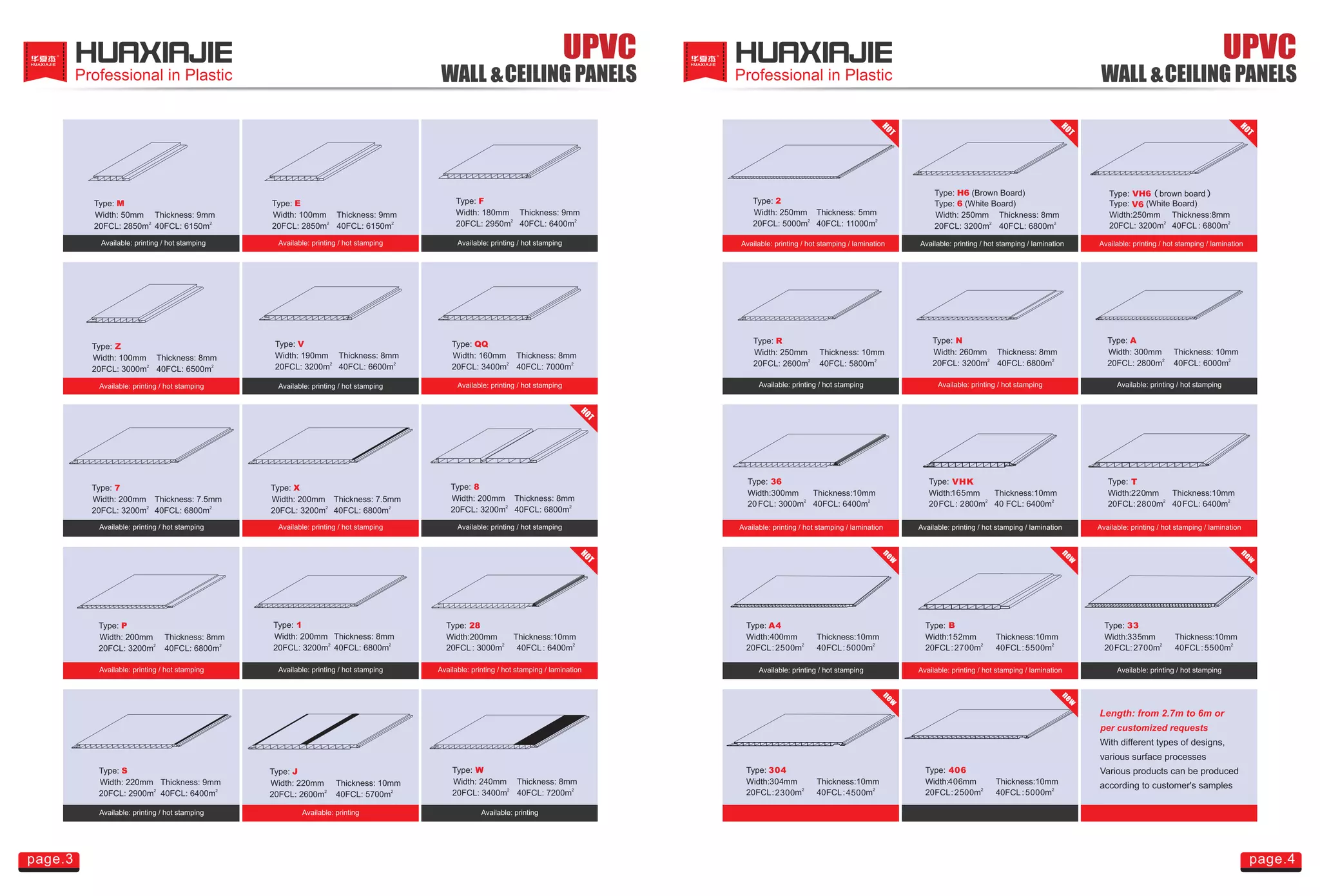 UPVC wall and ceiling panel catalog | PDF