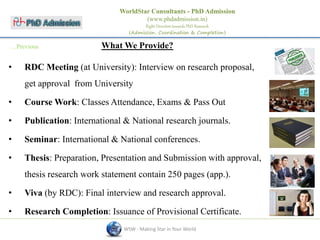 PhD Admission PPT | PPSX