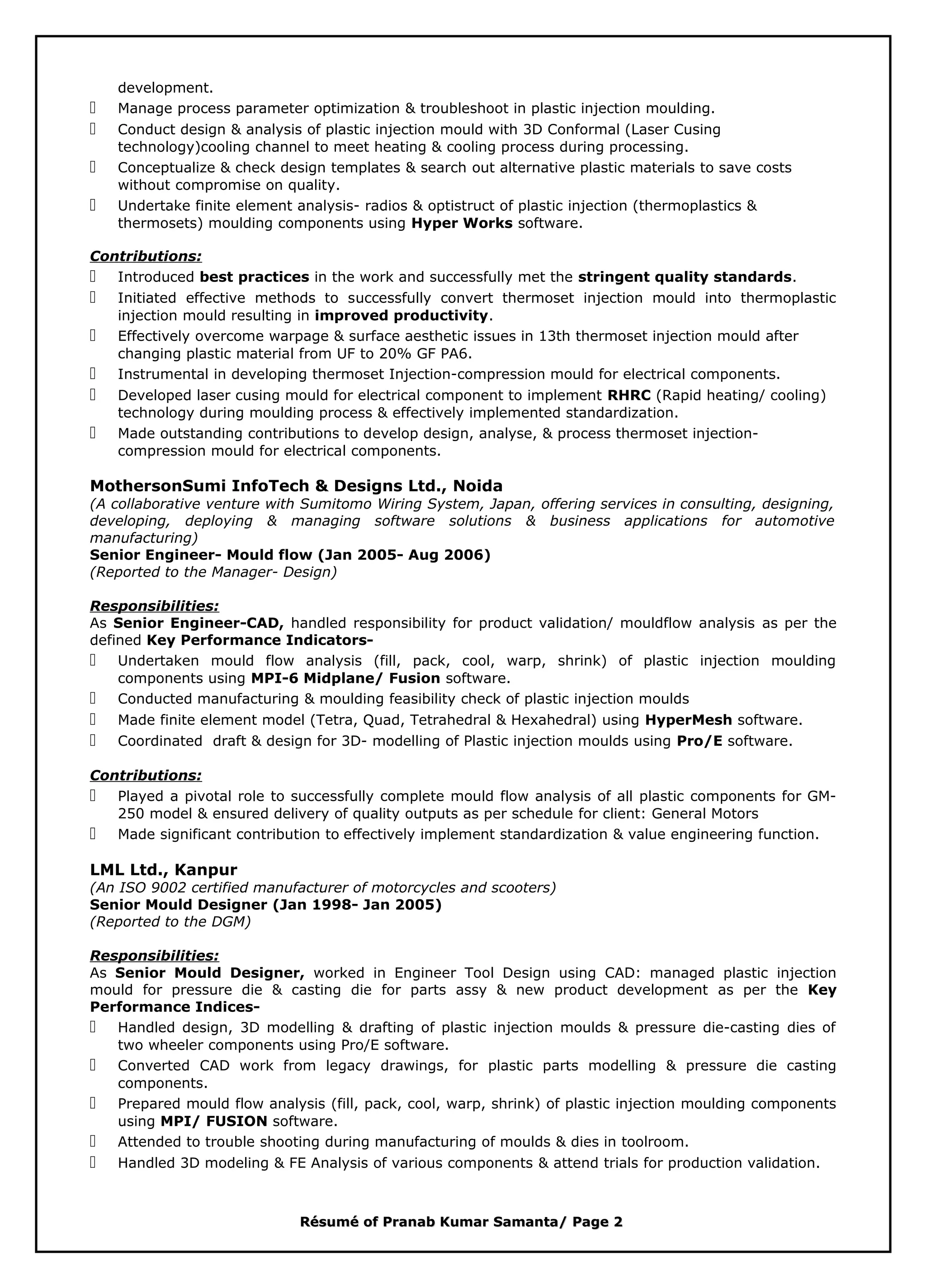 Resume_Pranab Kumar Samanta | PDF