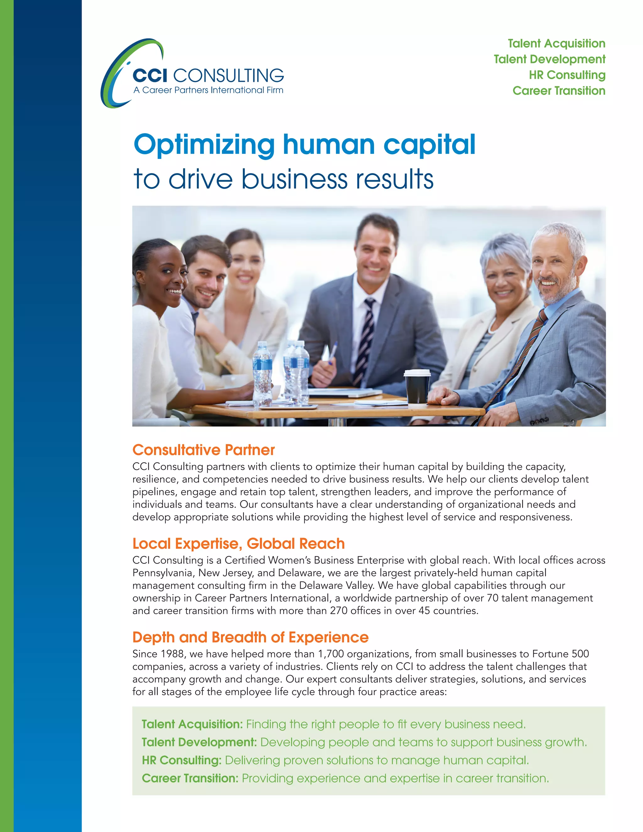 CCI Consulting - Capabilities Overview | PDF