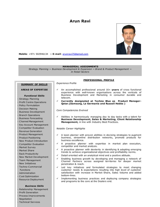 Arun Ravi CV new | DOCX
