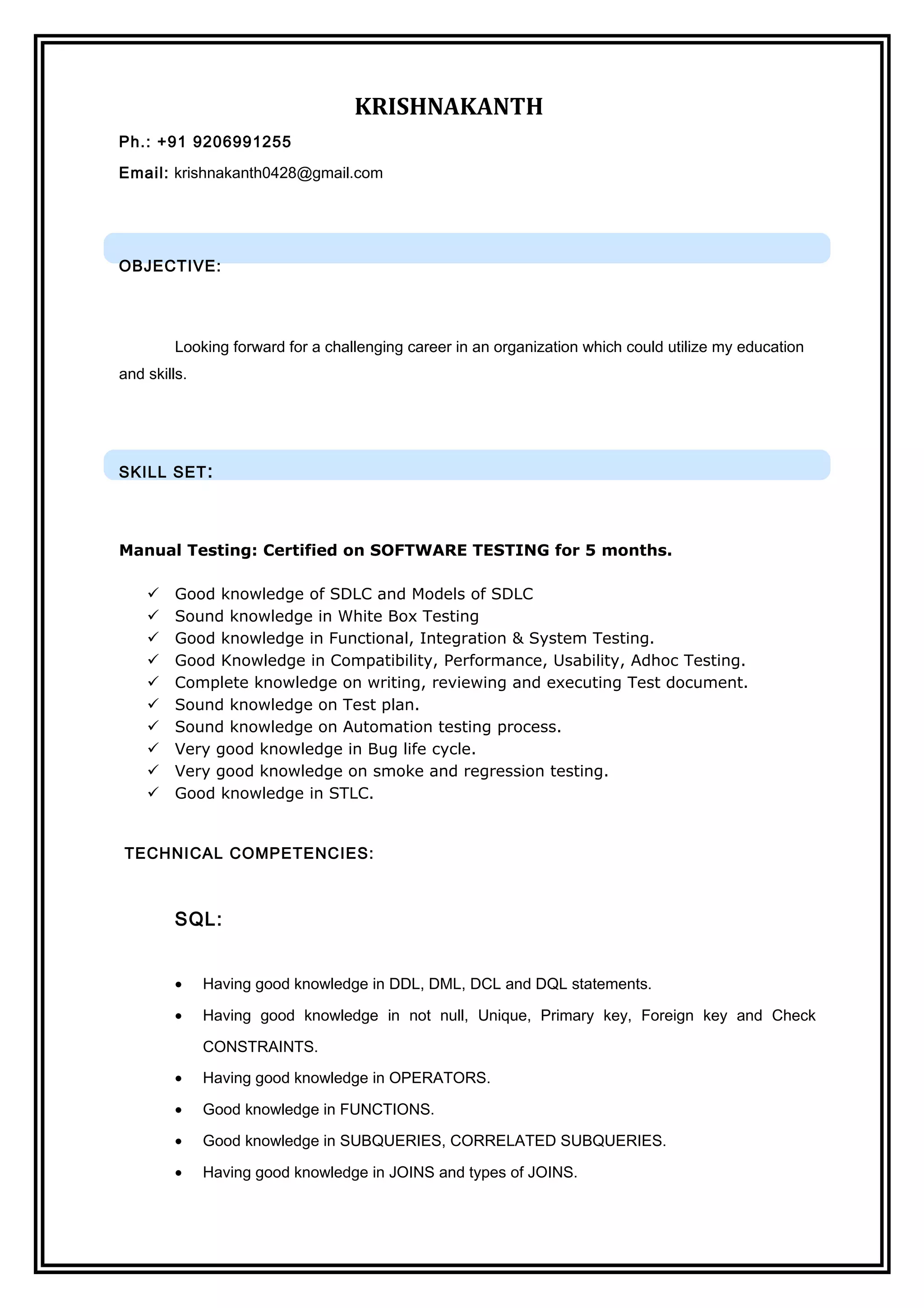 CHANTI RESUME 1 | PDF