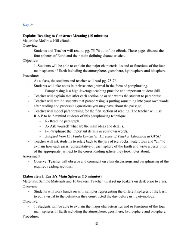 Final Unit Plan | PDF