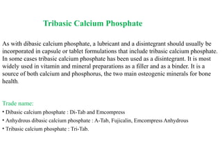 TABLET DILUENTS | PPT