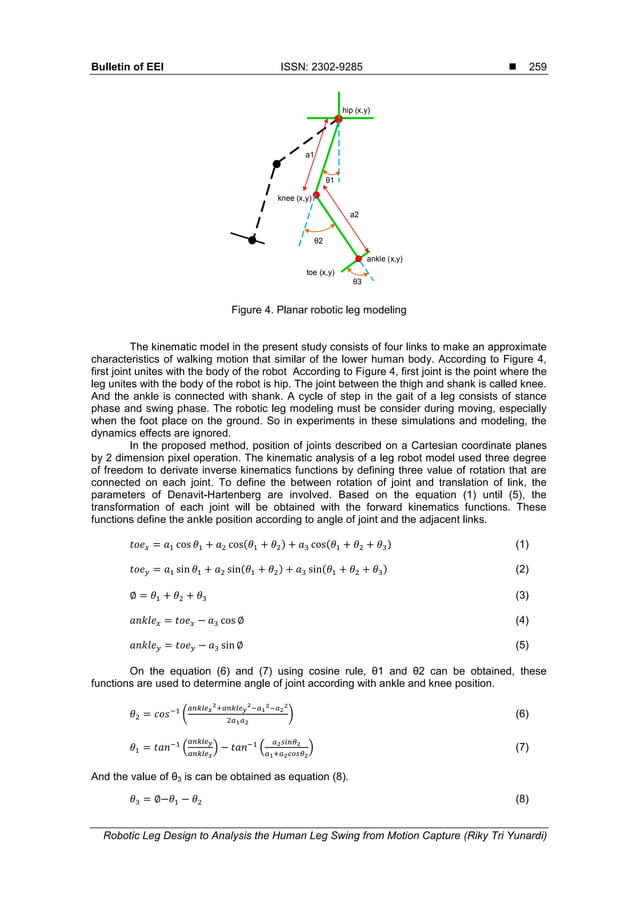 Robotic Leg Design to Analysis the Human Leg Swing from Motion Capture ...