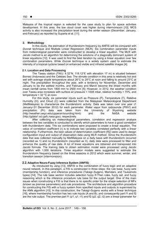 Comparison of Tropical Thunderstorm Estimation between Multiple Linear Regression, Dvorak, and ...