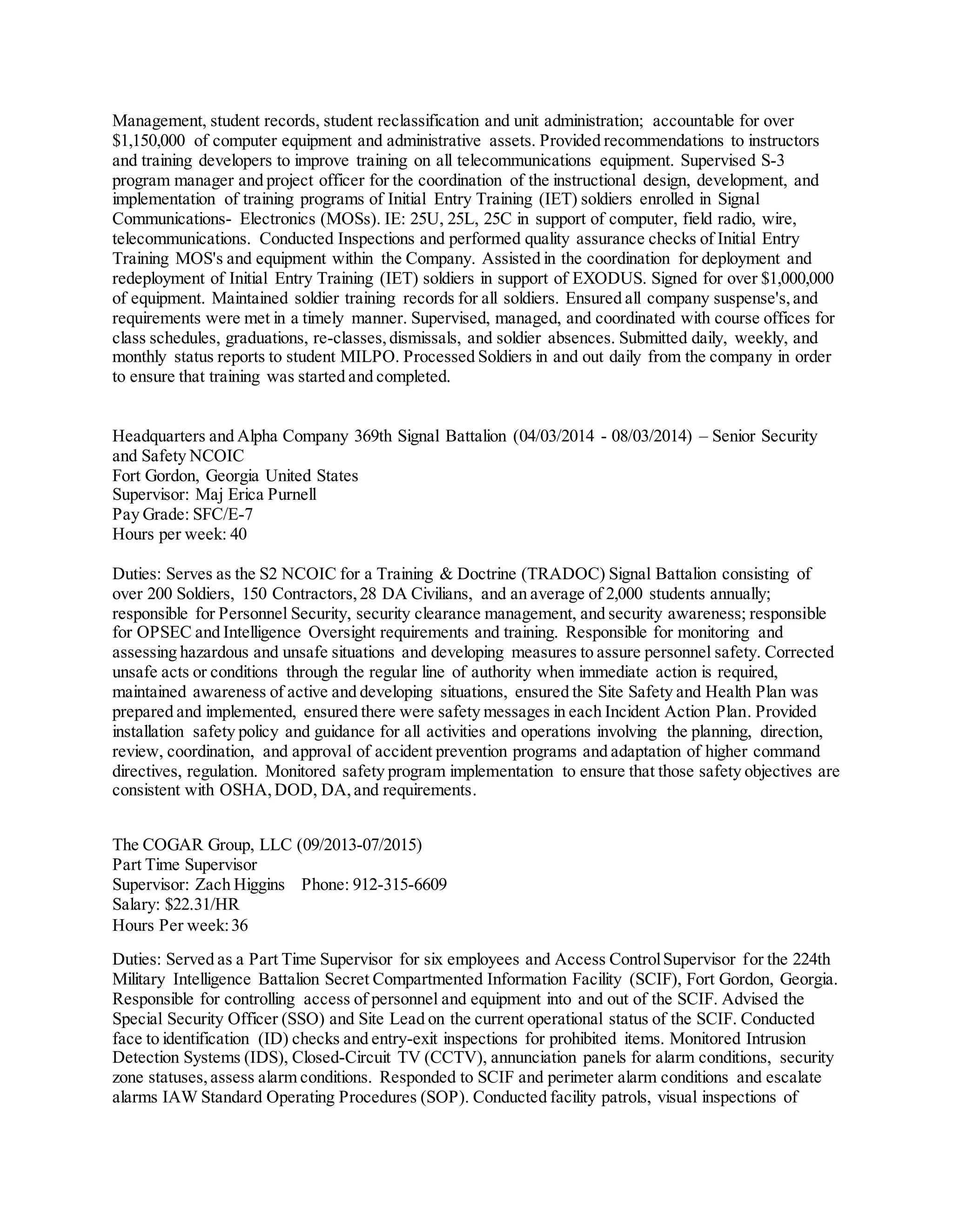 Nicolas Cooper Federal resume | PDF