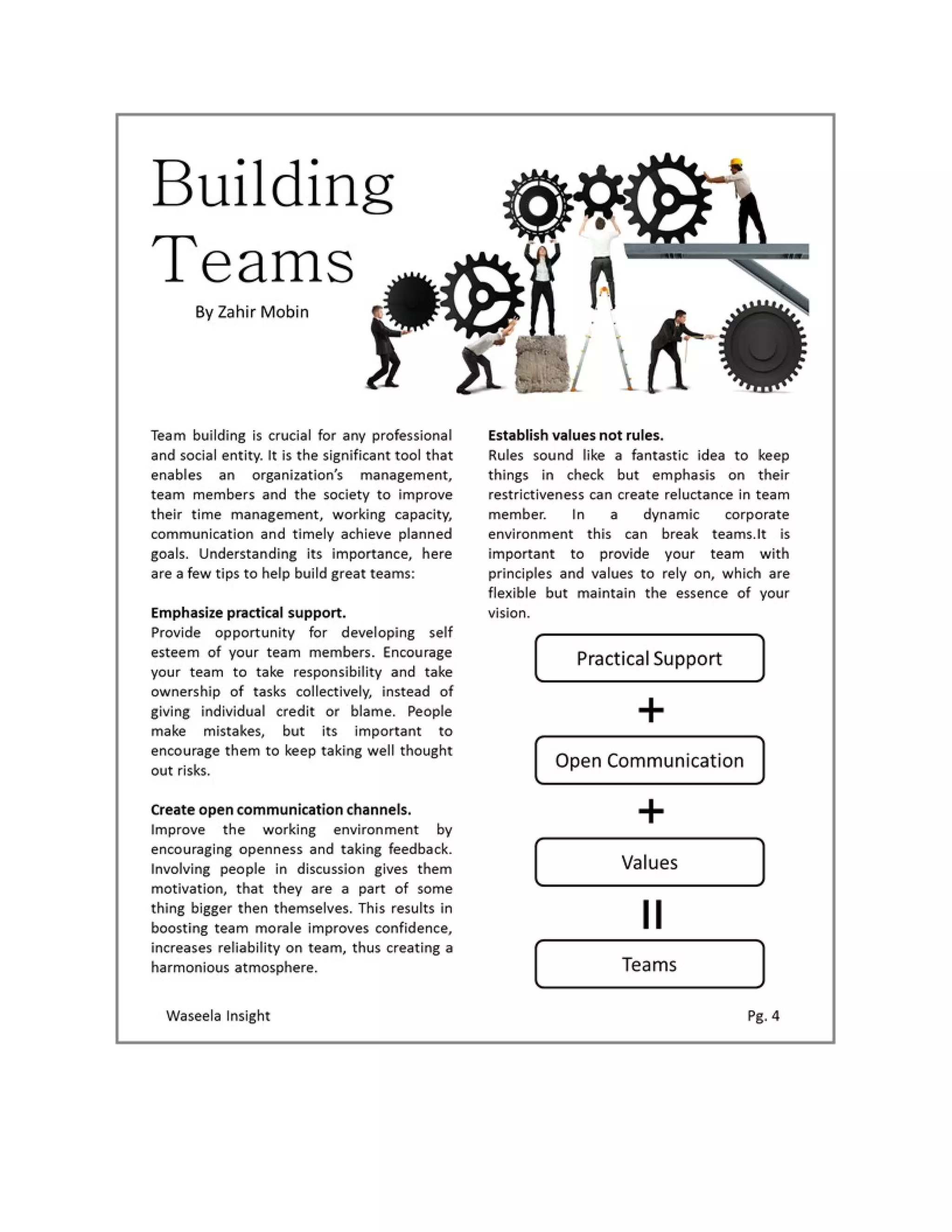 Article on Team Building | ODT