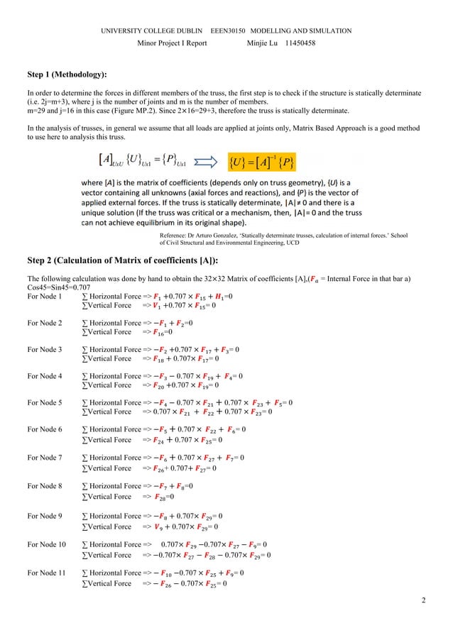 Modelling and Simulations Minor Project | PDF