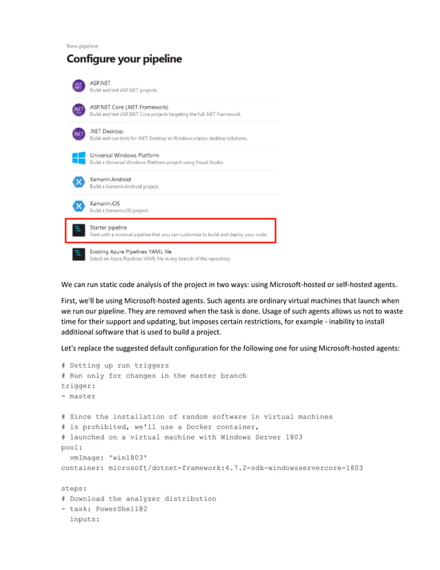 PVS-Studio in the Clouds: Azure DevOps | PDF | Shareware and Freeware | Computer Software and ...