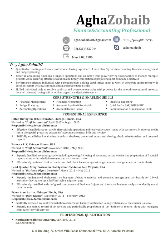 Agha Zohaib_Acccounting & Finance Professional (2) (1) | PDF