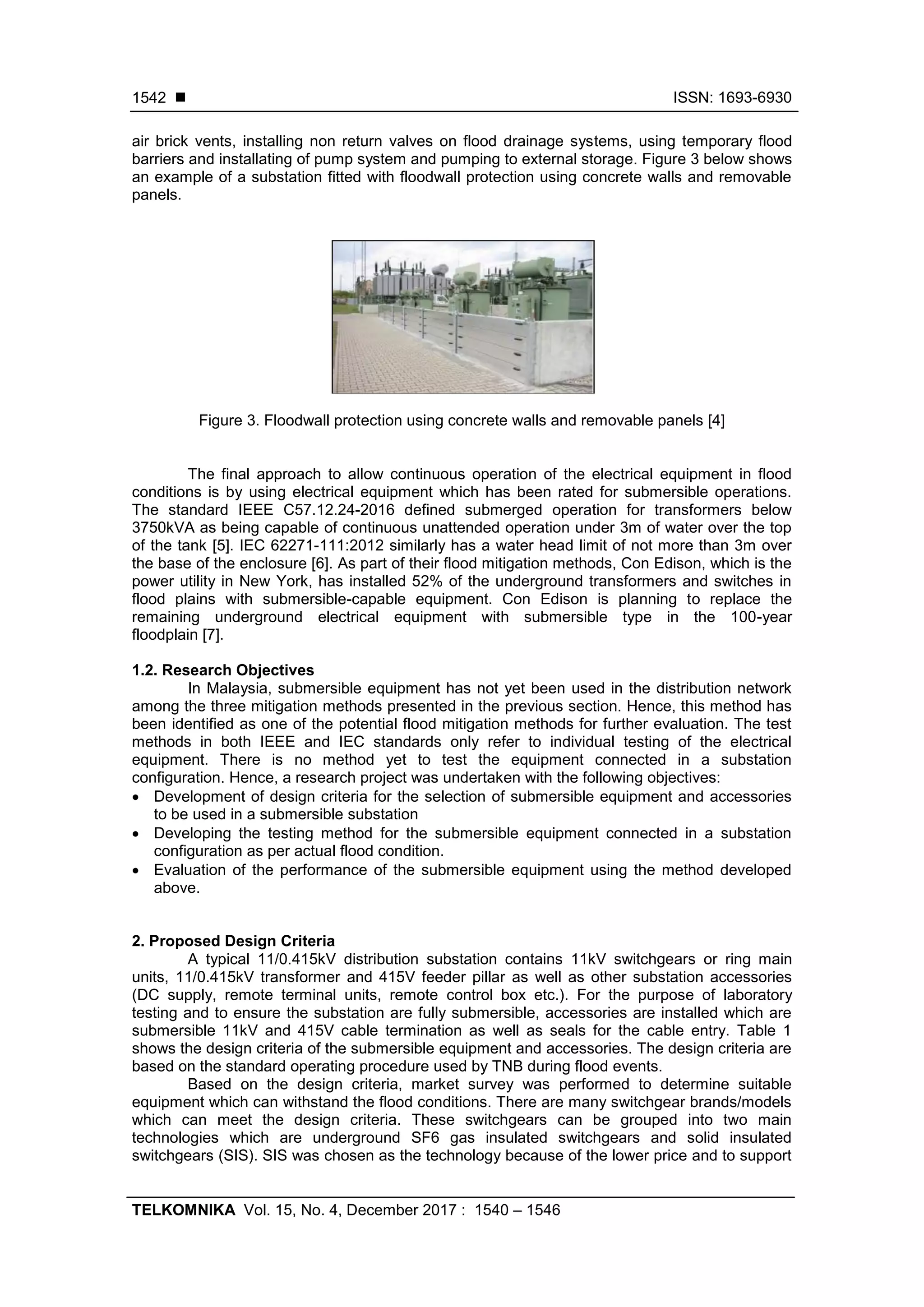 Design and Evaluation of Submersible 11/0.415kV Distribution Substation ...