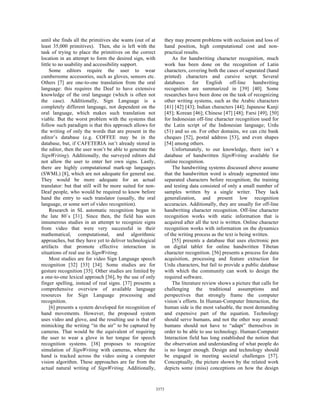 Deaf Culture and Sign Language Writing System – a Database for a New Approach to Writing System ...