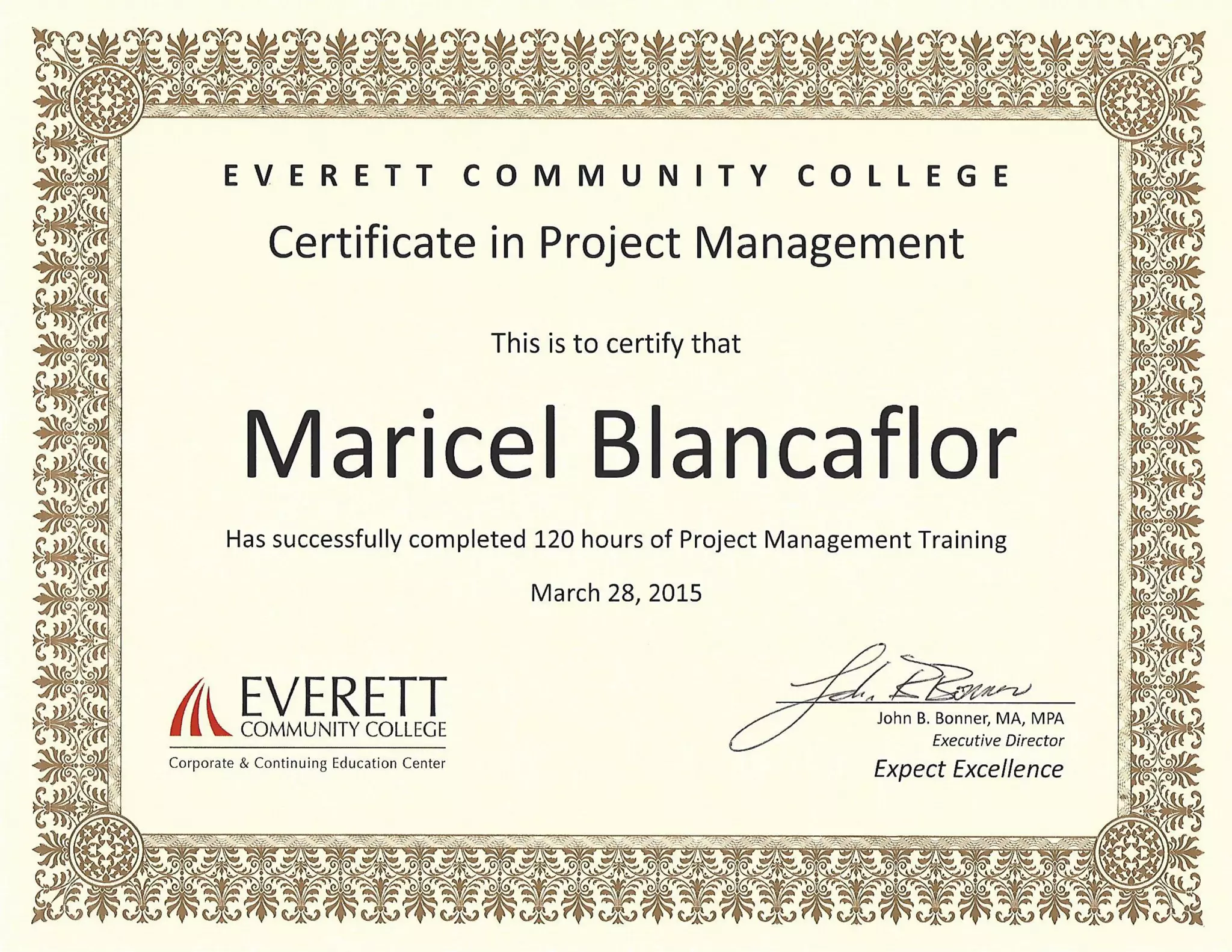 Certificate - Project Management | PDF