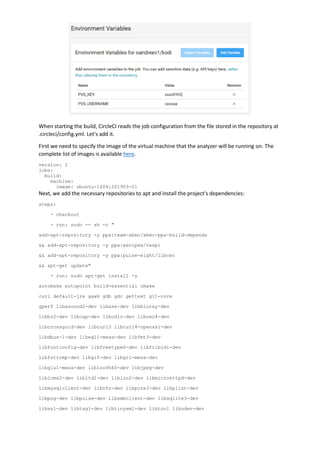 PVS-Studio in the Clouds: CircleCI | PDF | Operating Systems | Computer Software and Applications