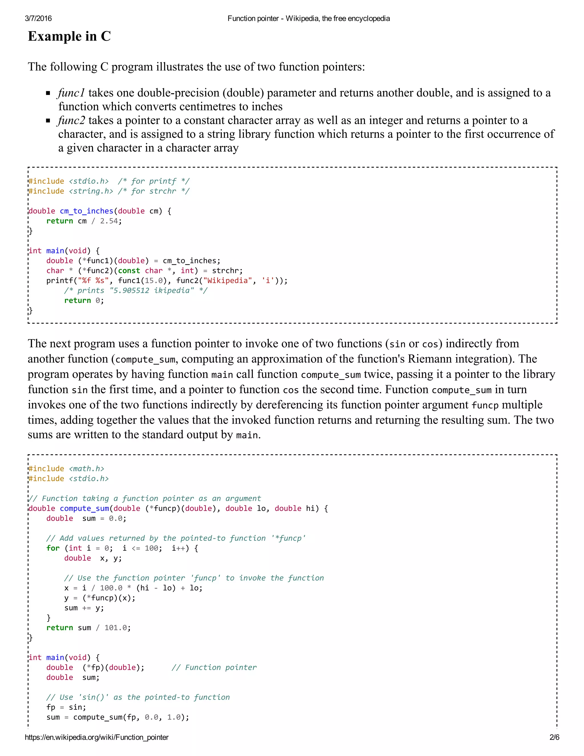 Function Pointer Wikipedia The Free Encyclopedia Pdf Free Download 