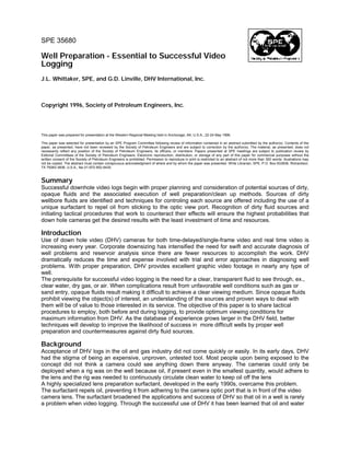 SPE Well Prep Paper | PDF