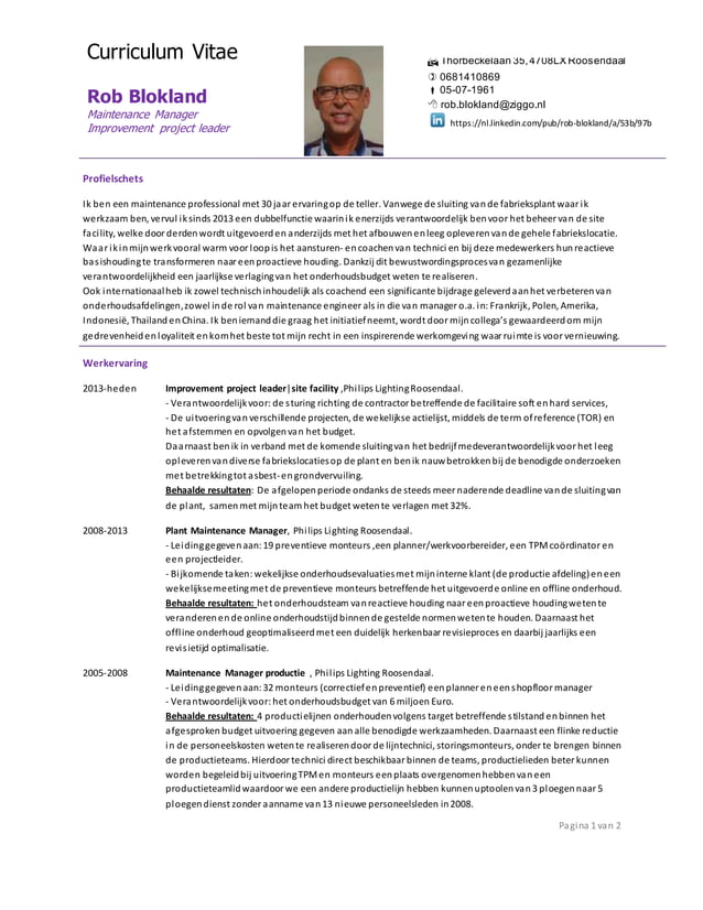 CV Rob September 2015 versie 2 | DOCX