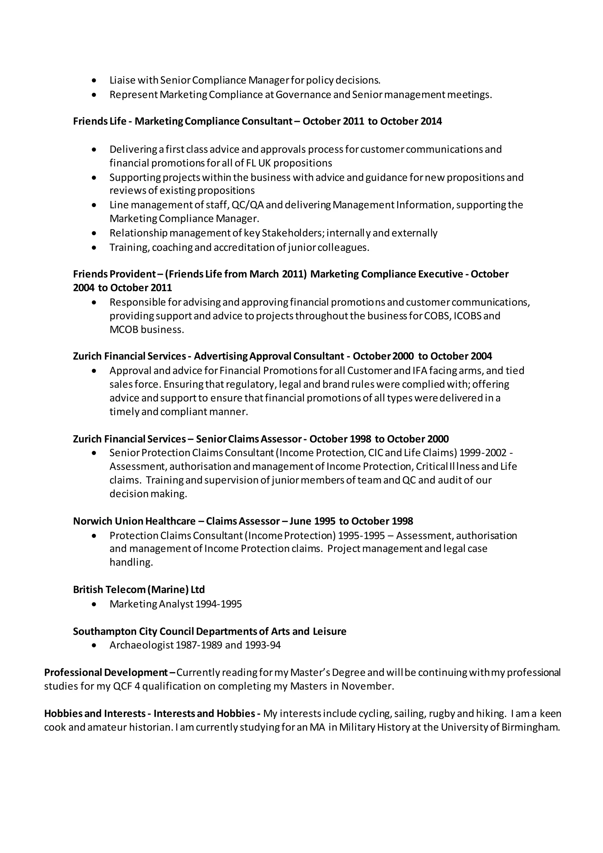 Nick Porter Updated CV 1 | PDF