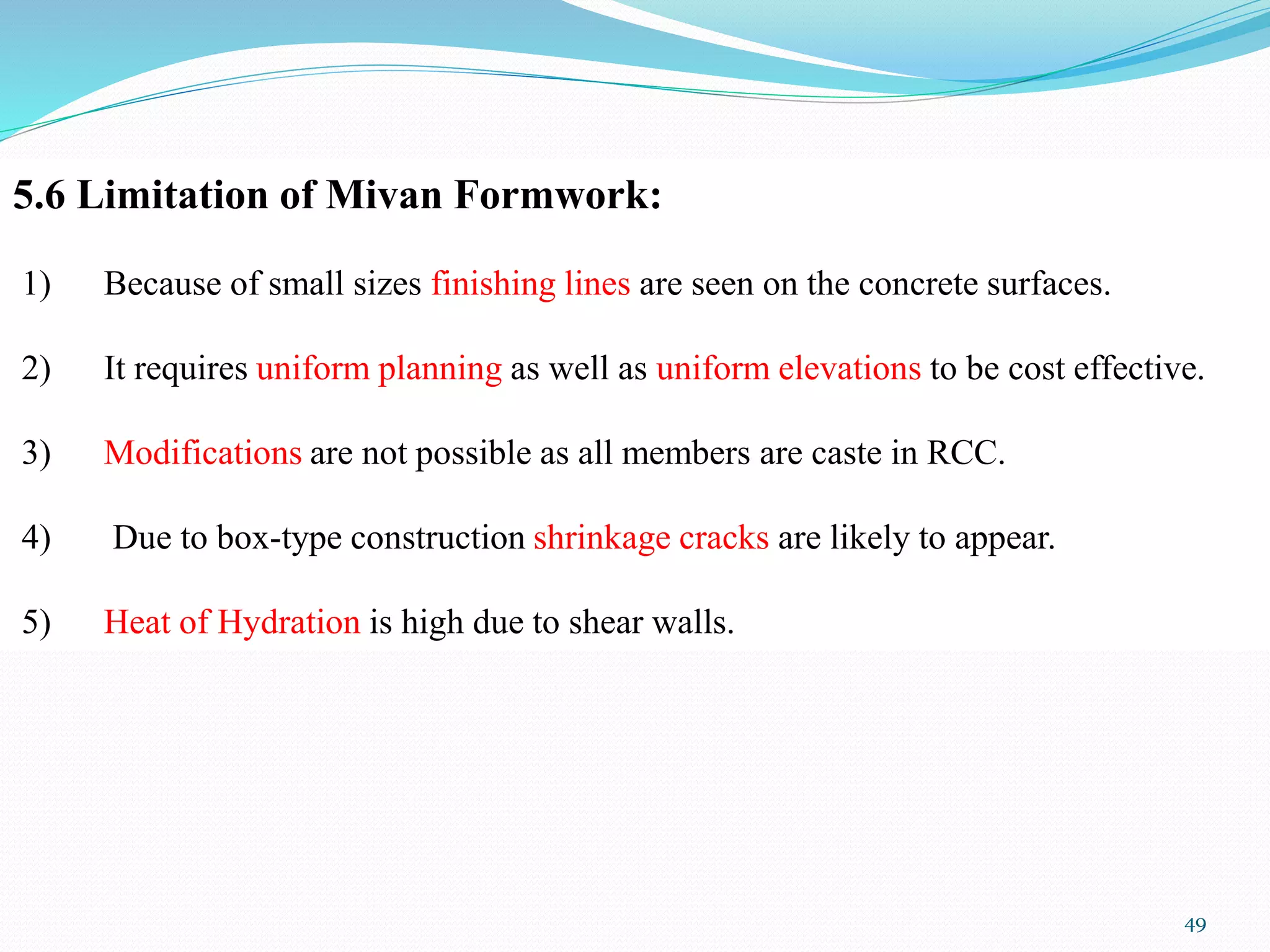 Application & Comparison of different Formwork System used within ...