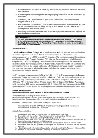 Arjun CV | DOC | Large Business | Business