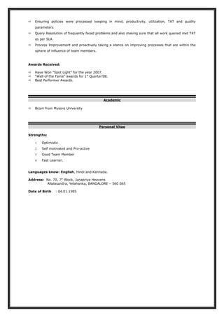 Arjun CV | DOC | Large Business | Business