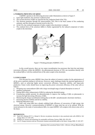 Quantum Dot-sensitized Solar Cells: A Review | PDF