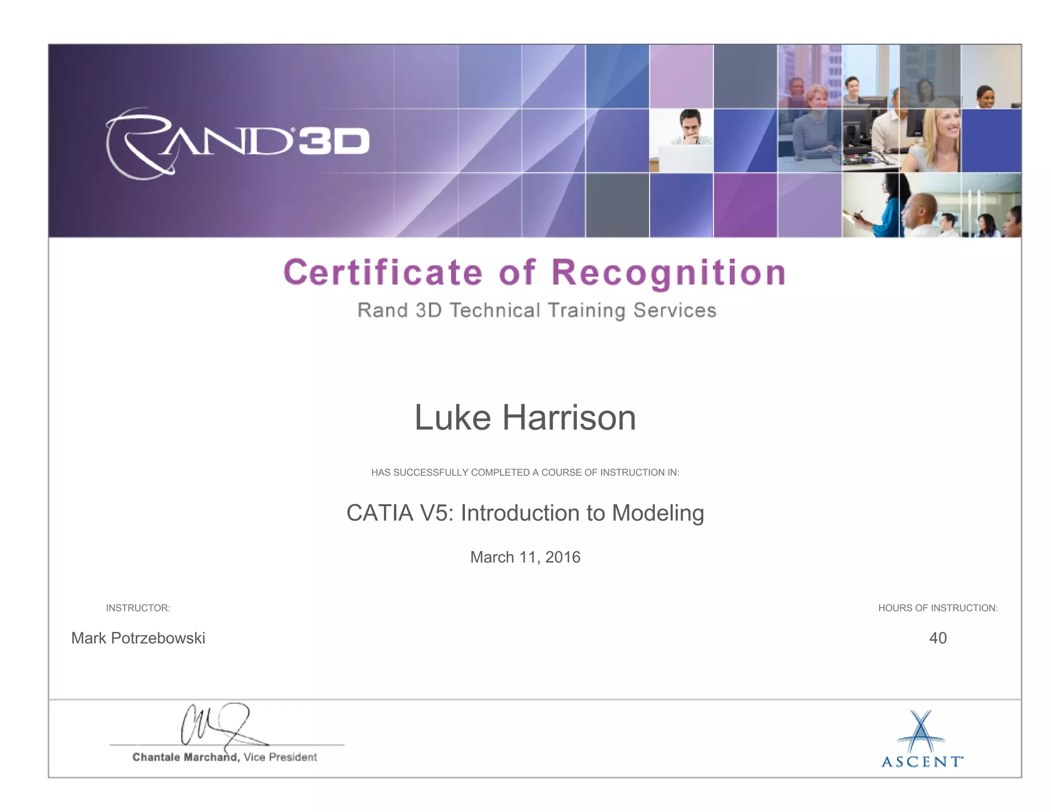 Catia V5 - Intro to Modelling Certificate | PPT