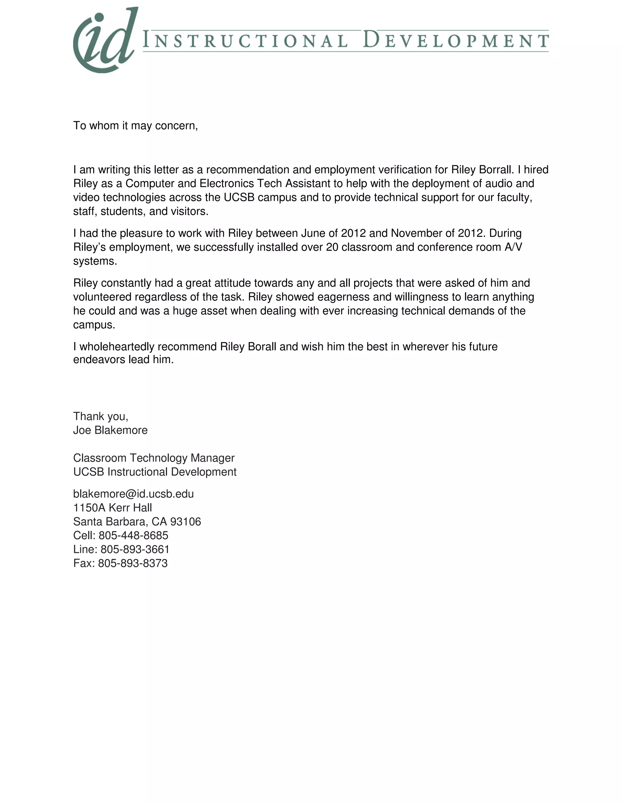 BorrallReccomendation | PDF | Education