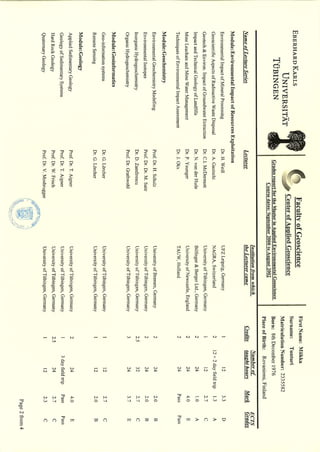 Miikka Tunturi_M.Sc Degree Tuebingen | PDF