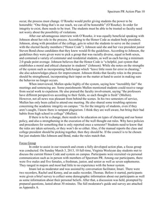 Spectrum PR Action Plan | PDF