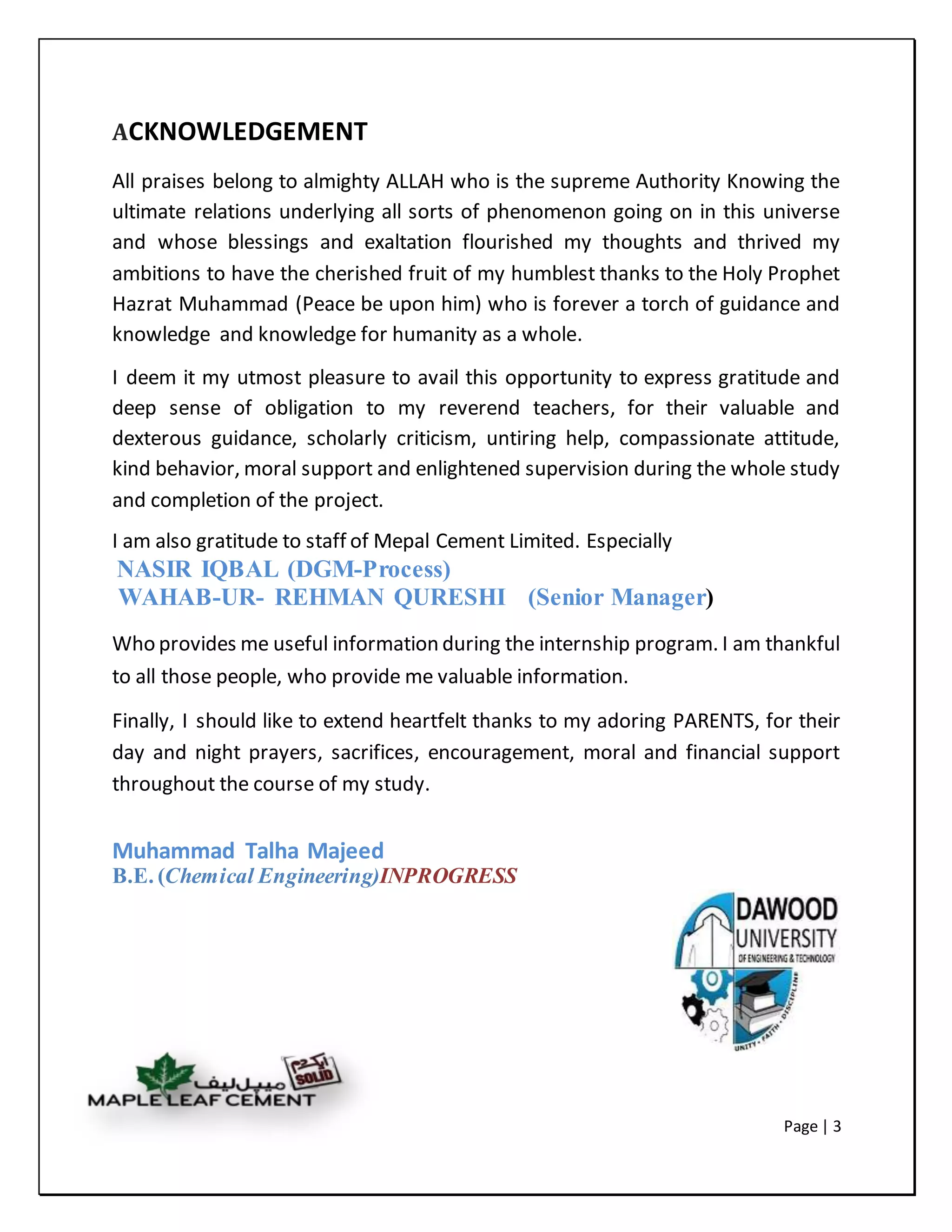 Maple Leaf Cement Company Ltd 2 | DOCX