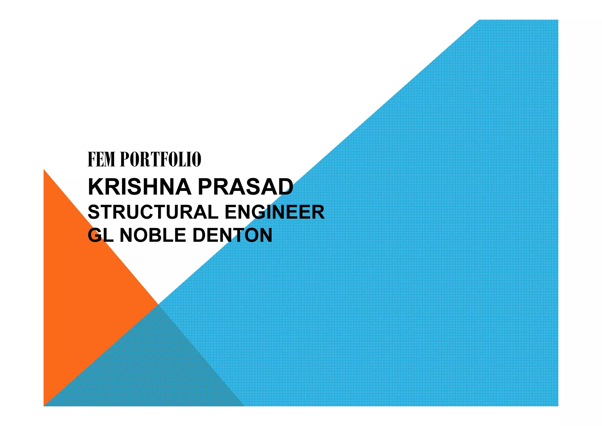 FEM analysis_Portfolio_KrishnaPrasad | PDF