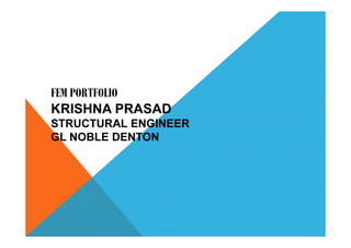 FEM analysis_Portfolio_KrishnaPrasad | PDF