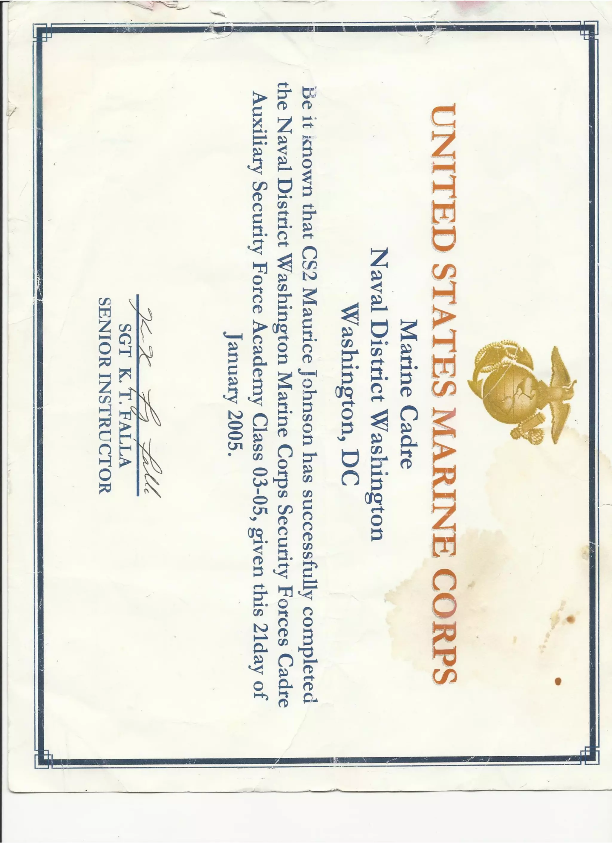 US MARINE CERT | PDF