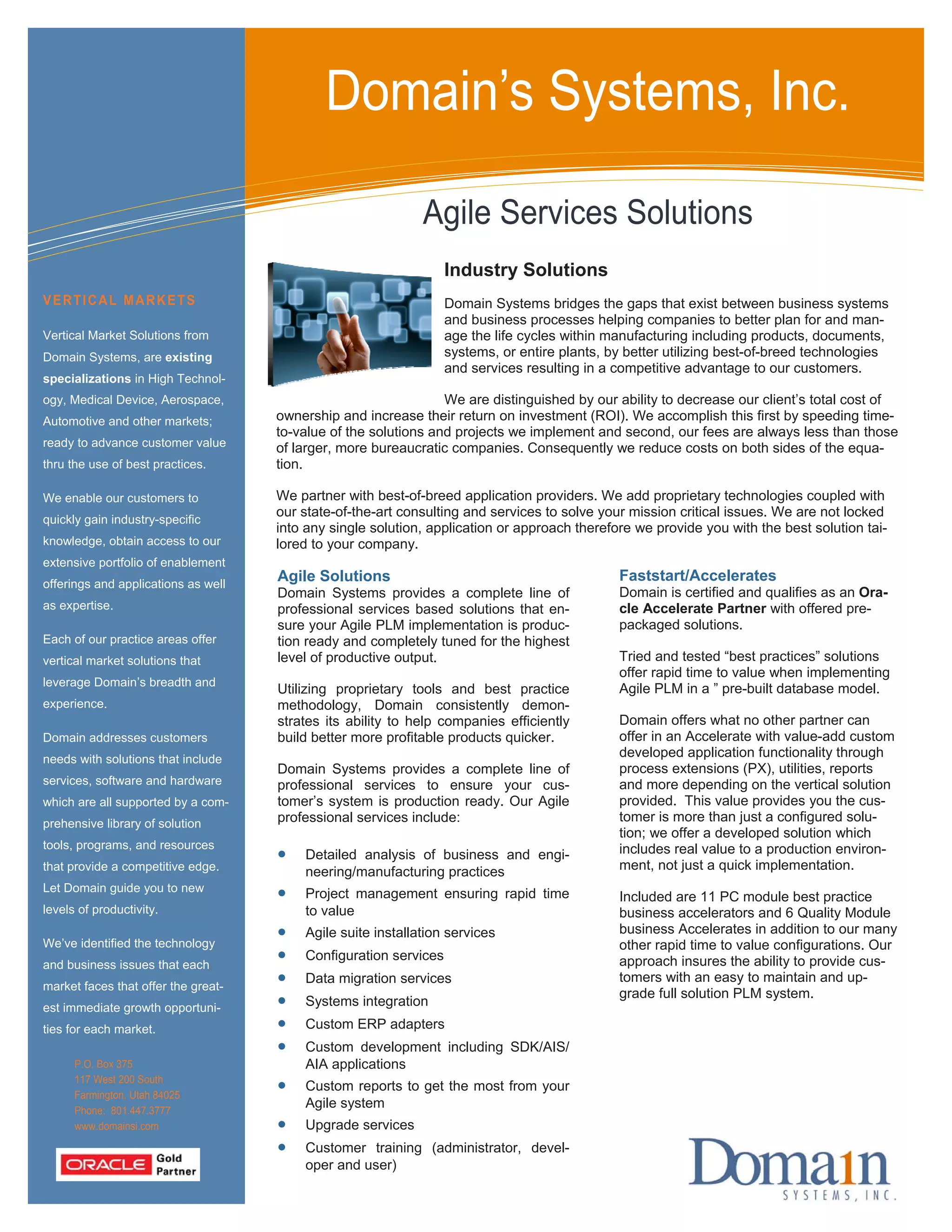 2012 Domain Company Profile PACKET | PDF