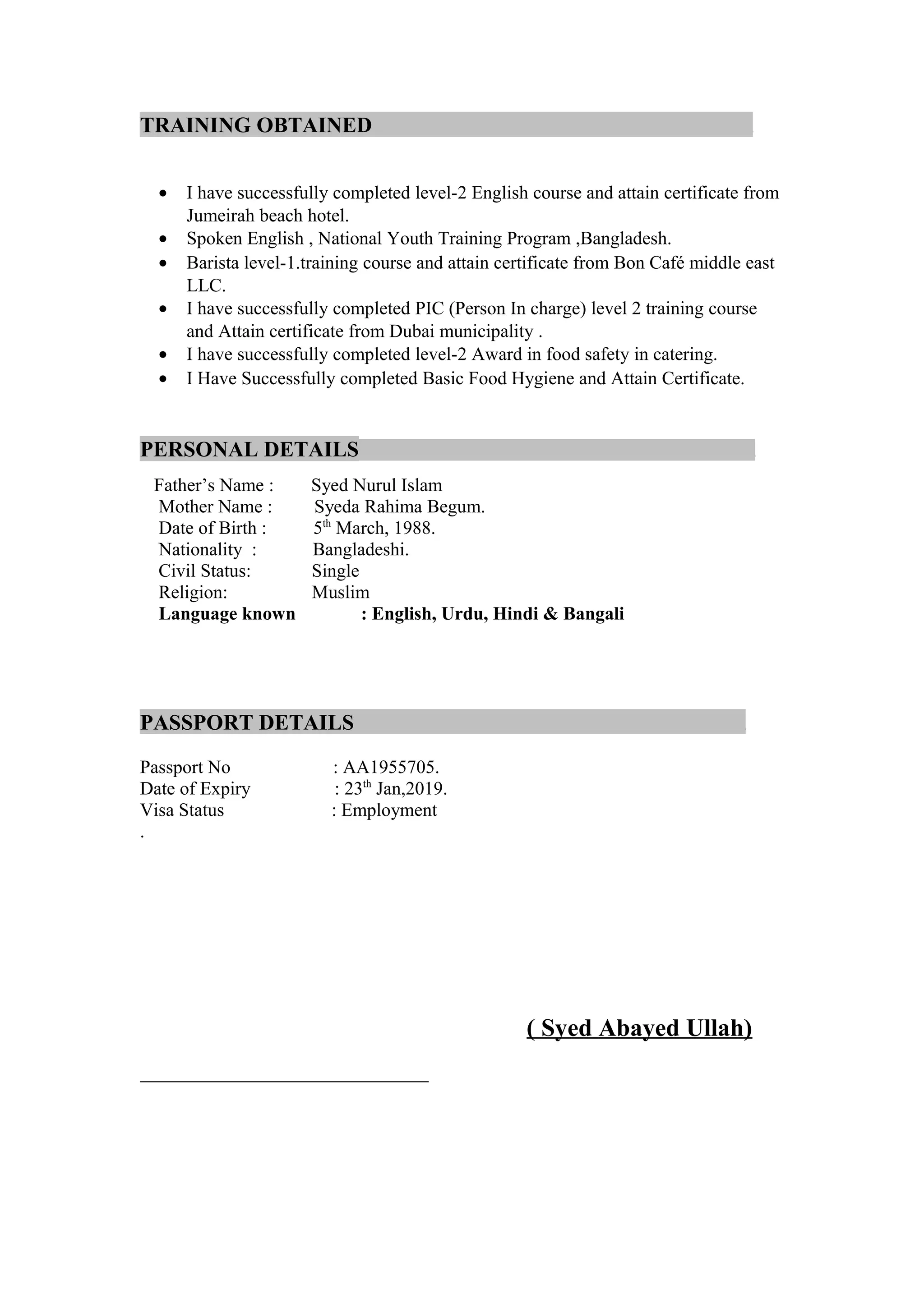 syed cv | PDF
