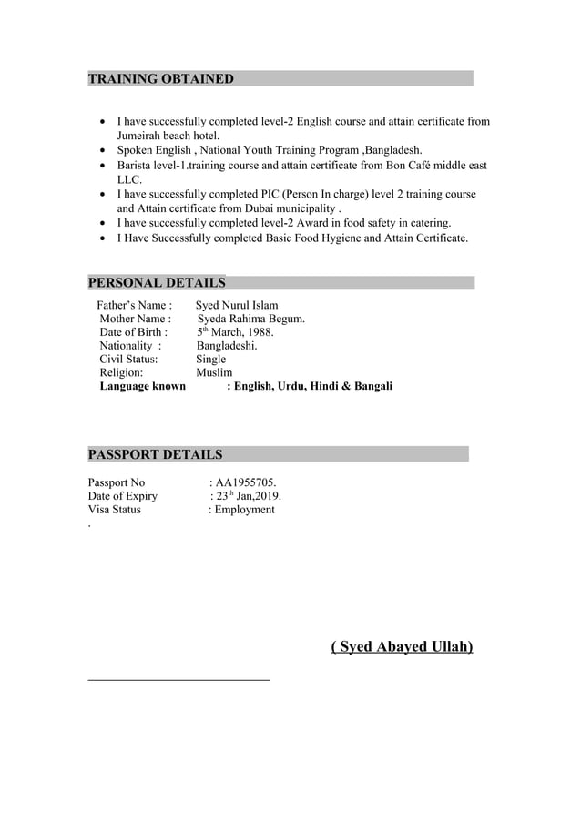 syed cv | PDF