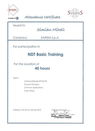 NDT - PT, MT, ET | PDF