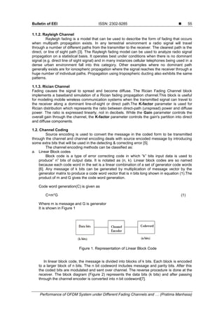 Performance of OFDM System under Different Fading Channels and Channel Coding | PDF