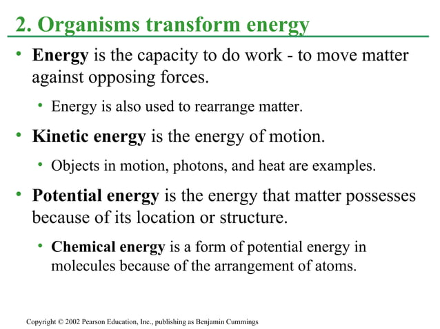 06 A Metabolism Energy Life Campbell | PPT