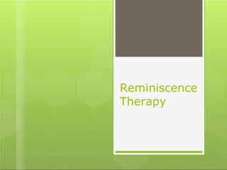 Reminiscence_Therapy | PDF