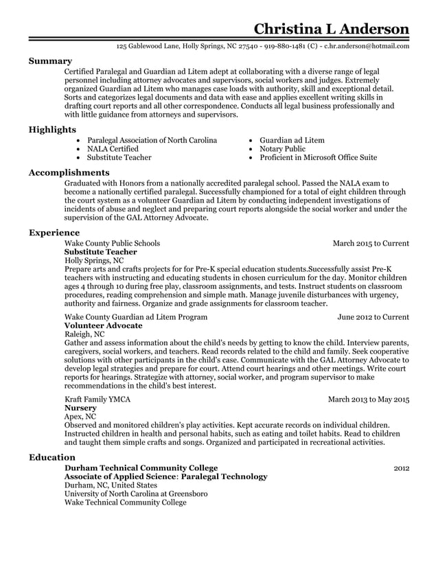 Christina Anderson Resume-2 | PDF