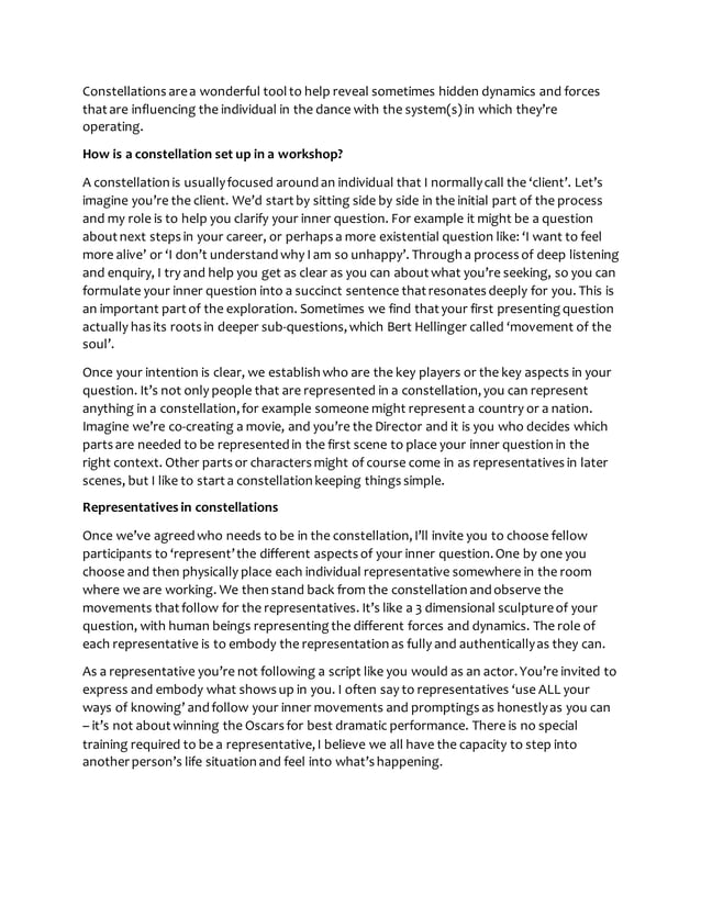 Intro Blog on Constellations | DOCX | Astrology | Religion & Spirituality