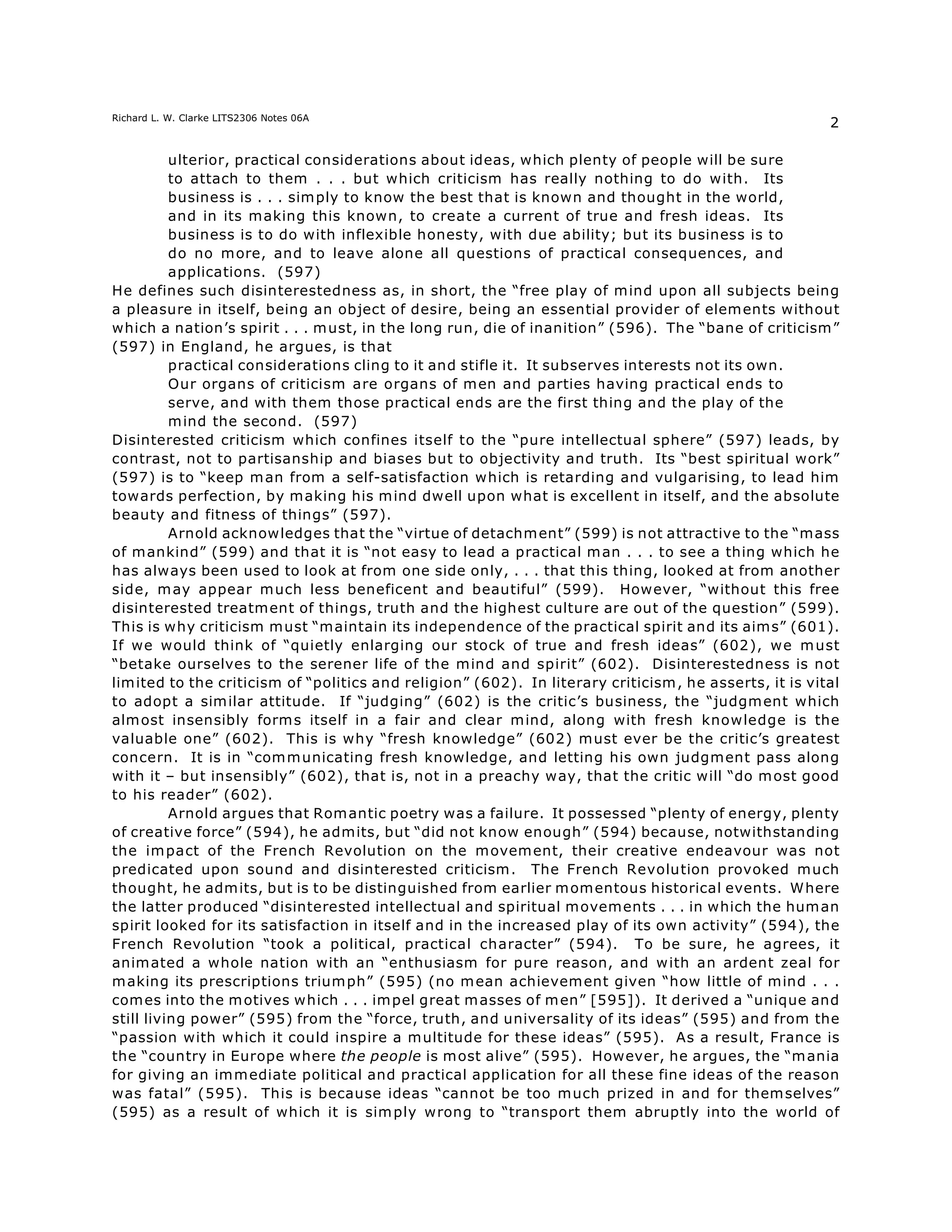 06 a arnold,thefunctionofcriticism | PDF